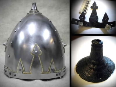 Helmet from Novgorod, Troitzki dig site. X-XII A.D. - TRUE HISTORY SHOP ...