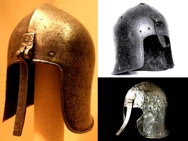 Barbute helmet with nose bar, XV A.D. - TRUE HISTORY SHOP | ARMOUR ...