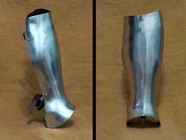 Greaves with open calf / hardened. XIV-XV A.D. - TRUE HISTORY SHOP ...