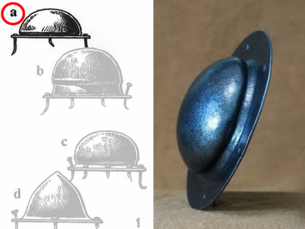 Umbo of a "low mushroom" shape. VIII-X century AD. - TRUE HISTORY SHOP ...