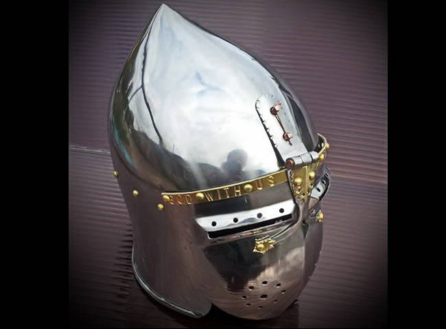 Bascinet Klappvisor. XIV-XV A.D. - TRUE HISTORY SHOP | ARMOUR, HELMET ...
