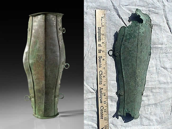 Roman greaves without knee plate. II BC - III AD. - TRUE HISTORY SHOP ...