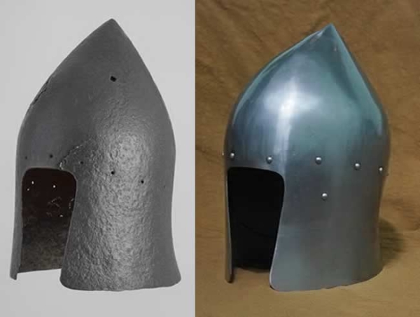 Bascinet-barbute from Chalcis. XIV-XV A.D. - TRUE HISTORY SHOP | ARMOUR ...